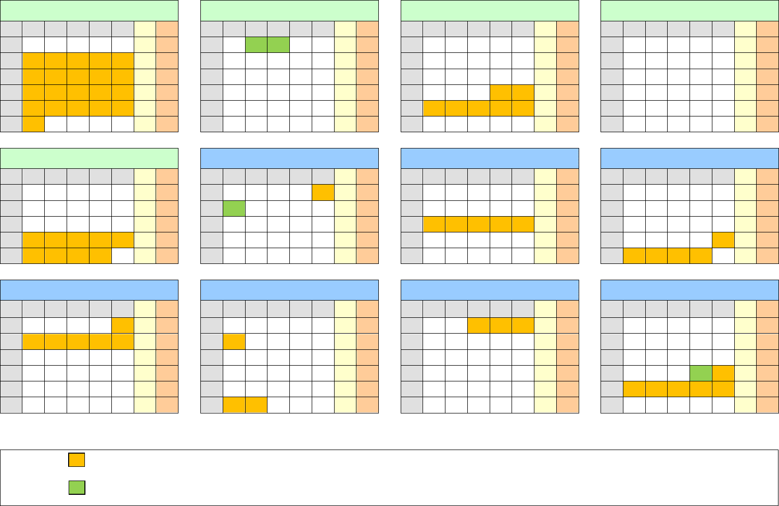 School calendar 2015/16 in Word and Pdf formats