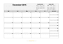 December 2015 Calendar in Word and Pdf formats