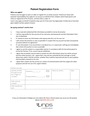 Patient registration form in Word and Pdf formats