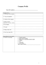 Company Profile sample in Word and Pdf formats