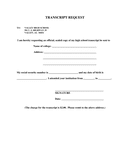 Transcript Request Template - download free documents for PDF, Word and ...