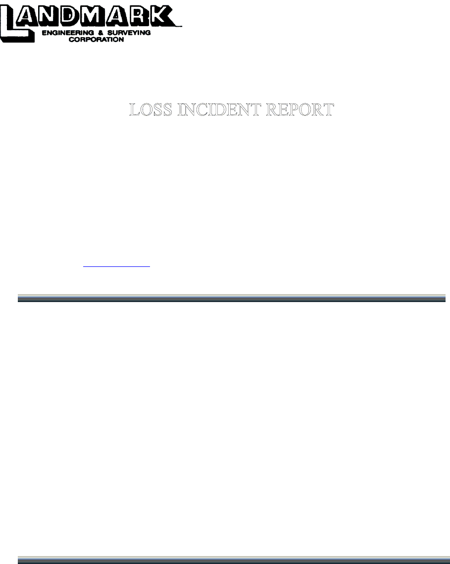 LOSS / INCIDENT REPORT in Word and Pdf formats