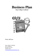 Business Plan Sample in Word and Pdf formats