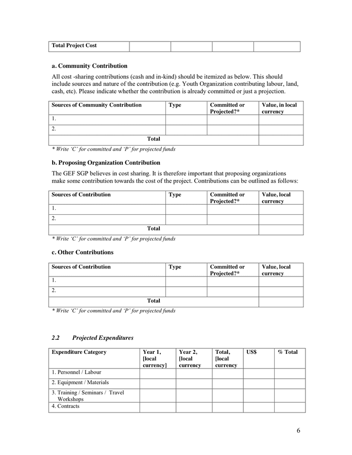 PROJECT PROPOSAL GUIDELINES in Word and Pdf formats - page 11 of 18