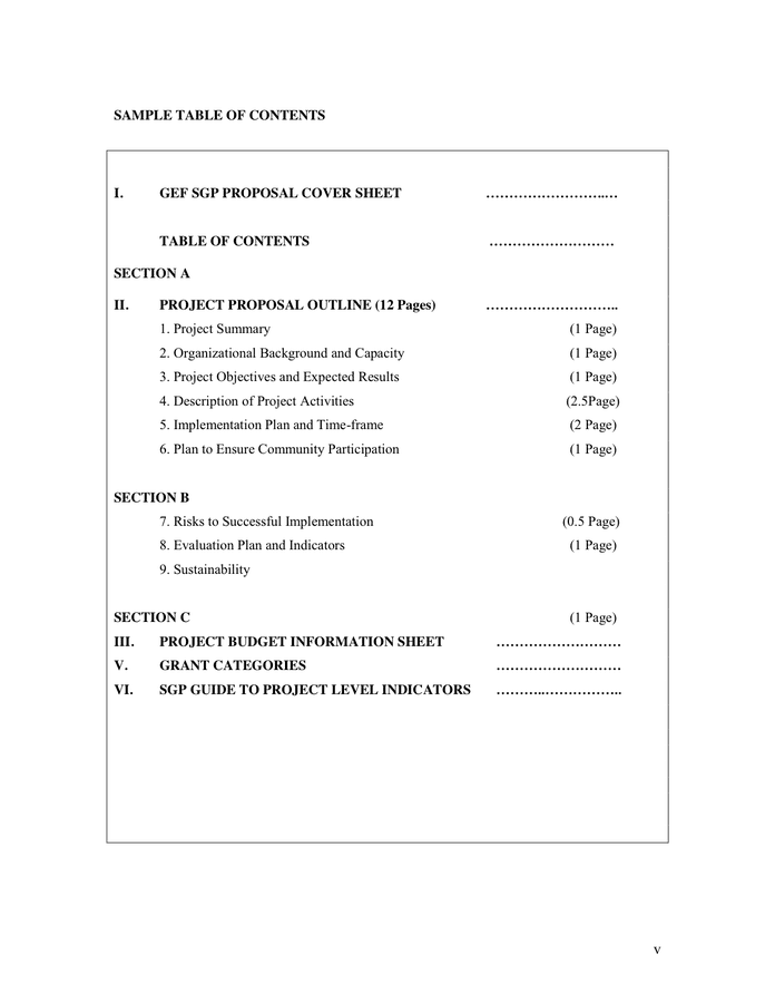 PROJECT PROPOSAL GUIDELINES in Word and Pdf formats - page 5 of 18