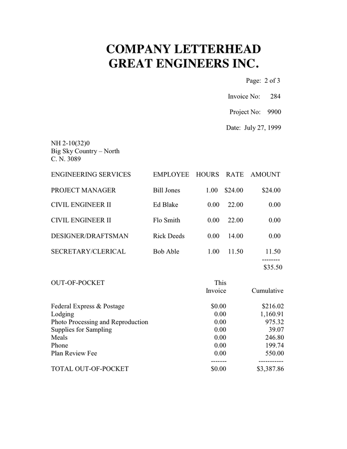 COMPANY LETTERHEAD in Word and Pdf formats - page 3 of 4