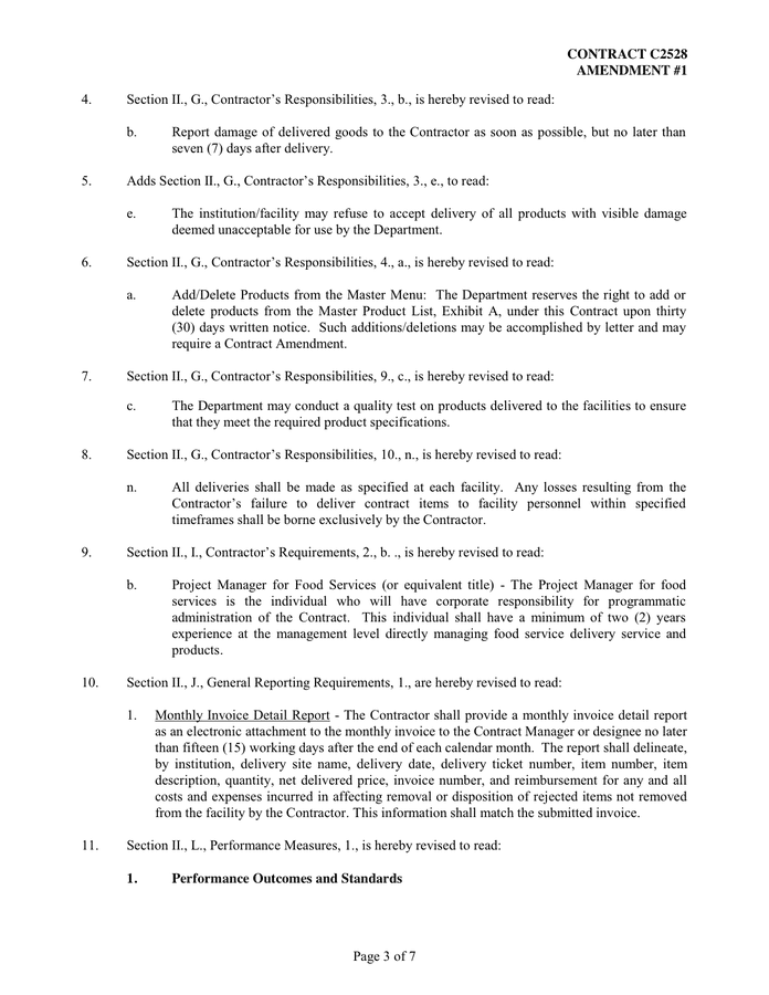 CONTRACT AMENDMENT in Word and Pdf formats - page 3 of 7
