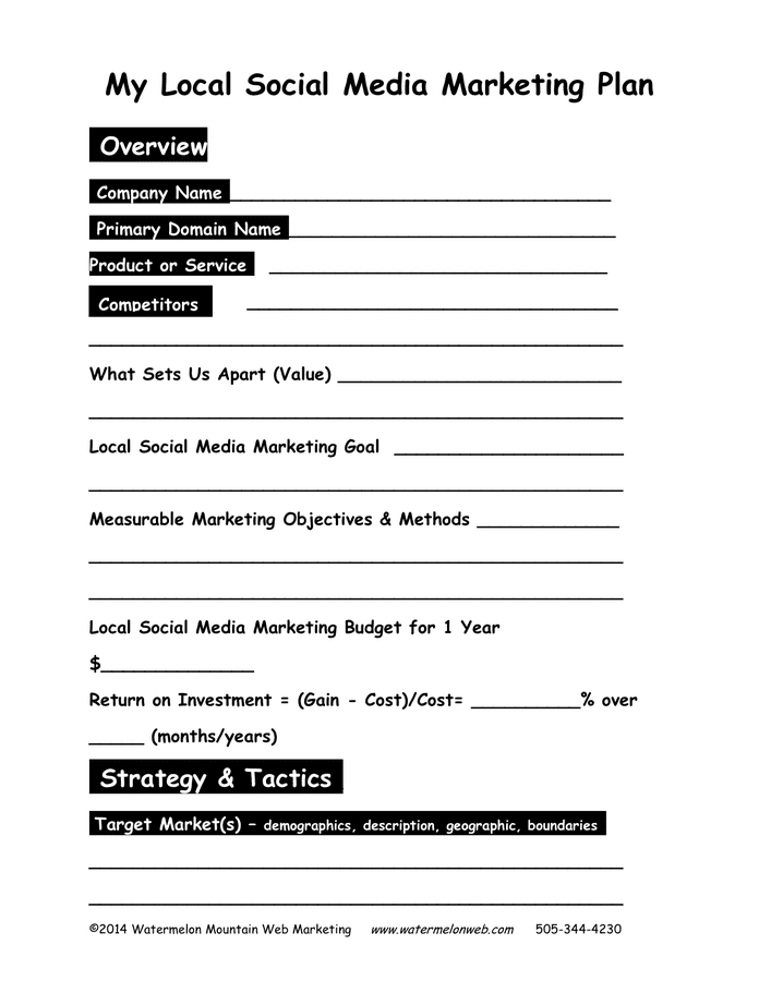 One Page Marketing Plan In Word And Pdf Formats One Page Marketing Plan In Word And Pdf Formats