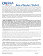 Code of Conduct Sample in Word and Pdf formats