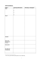 WORK SCHEDULE form in Word and Pdf formats