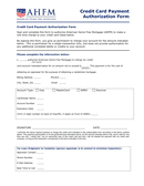 Credit Card Payment Authorization Template - download free documents for PDF, Word and Excel