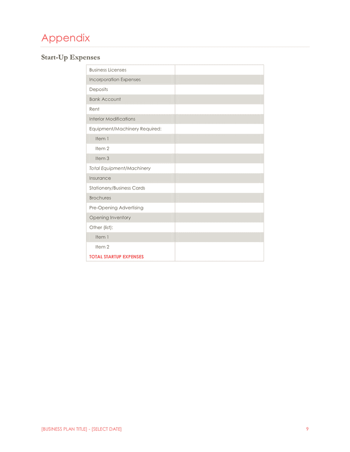 Executive Summary in Word and Pdf formats - page 10 of 18