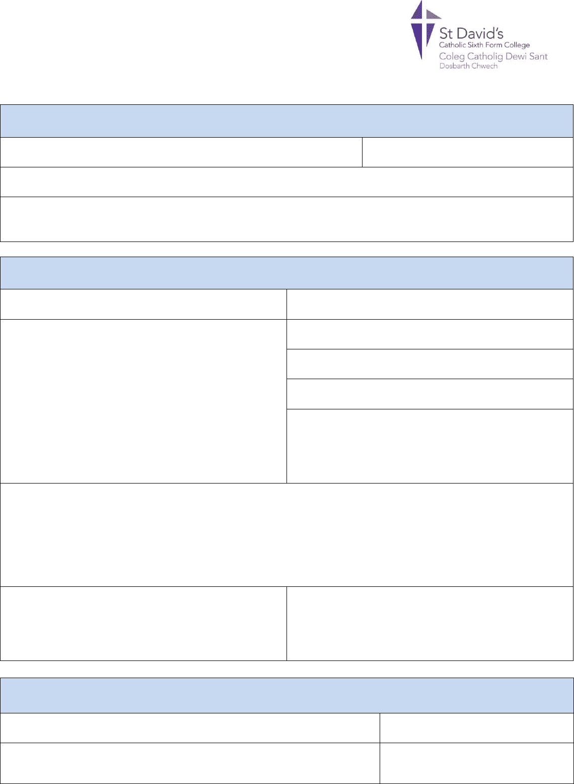 Job Application Form in Word and Pdf formats