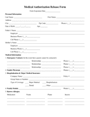 Medical Authorization Form - download free documents for PDF, Word and ...