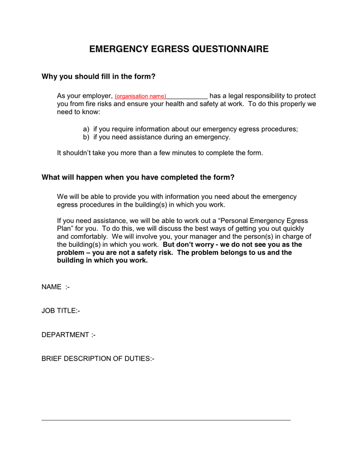 Questionnaire Template - download free documents for PDF, Word and Excel