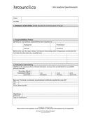Questionnaire Template - download free documents for PDF, Word and Excel
