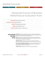 Stanford University Performance Evaluation Form in Word and Pdf formats