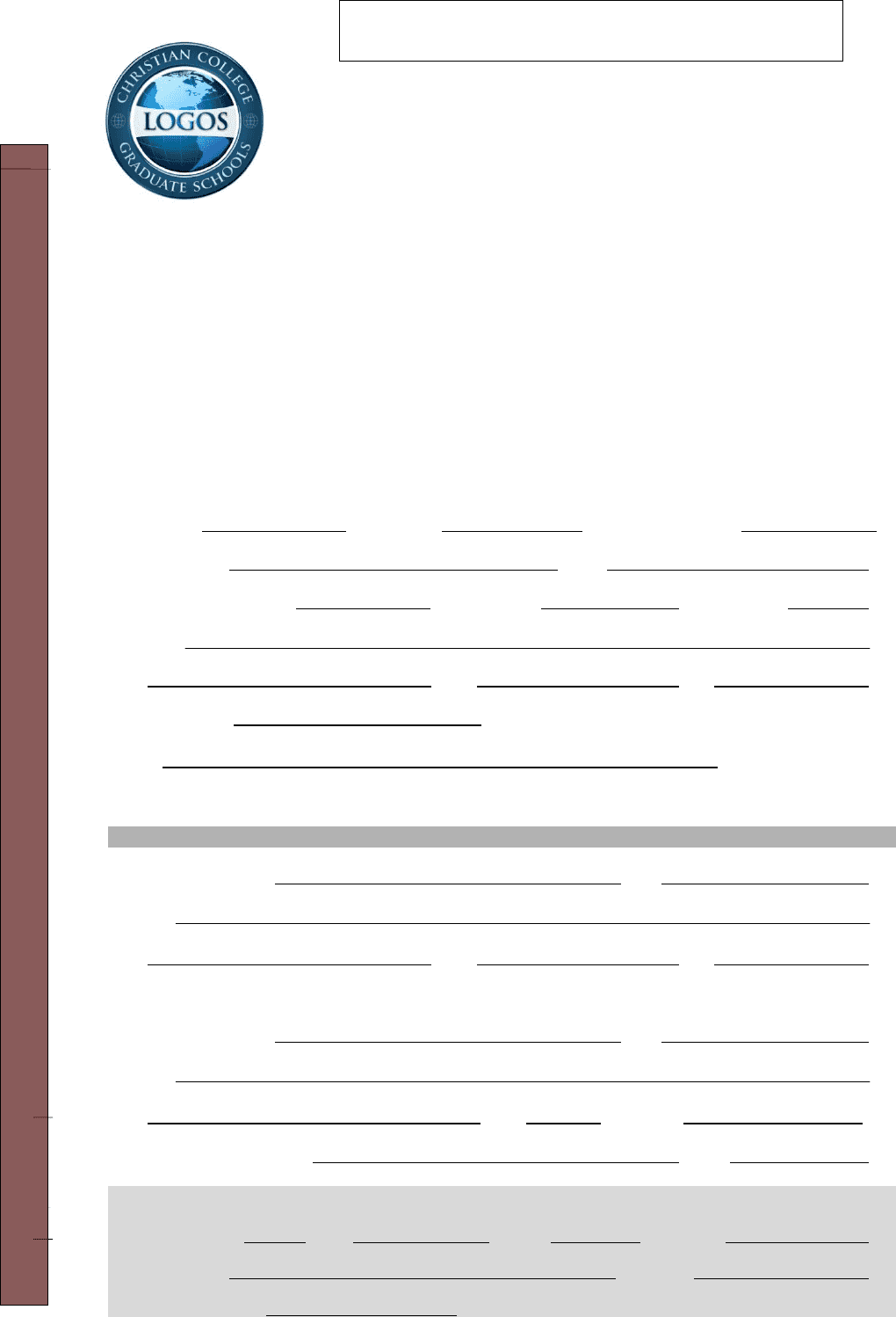 Transcript Request Form in Word and Pdf formats