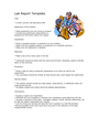 Lab Report Template in Word and Pdf formats