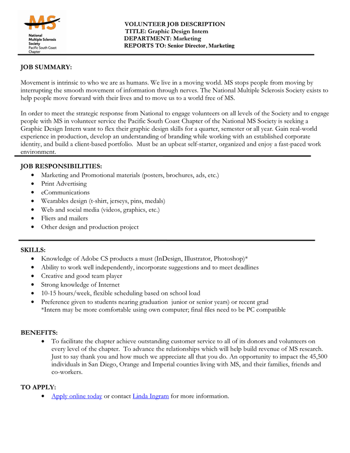 JOB DESCRIPTION Template In Word And Pdf Formats JOB DESCRIPTION Template In Word And Pdf Formats