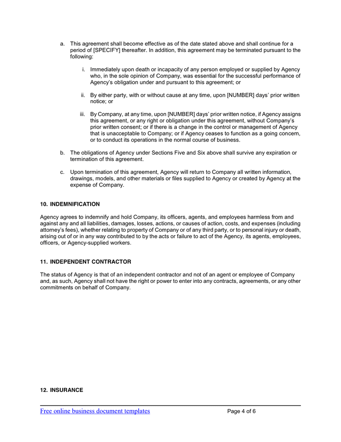 ACKNOWLEDGMENT OF INDEPENDENT CONTRACTOR in Word and Pdf formats - page ...