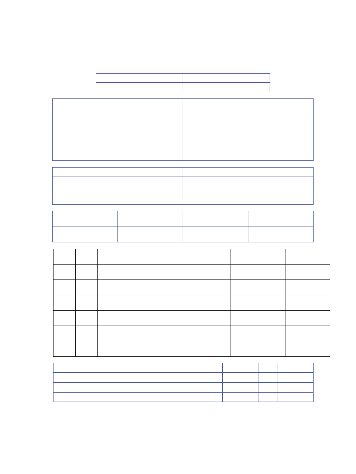 Invoice form in Word and Pdf formats