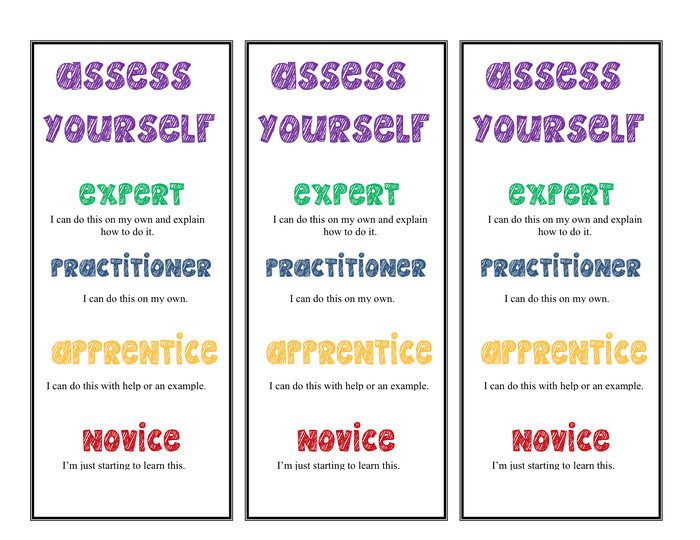 Bookmark Template in Word and Pdf formats