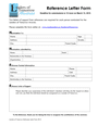 Reference Letter Form in Word and Pdf formats