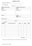 Commercial Invoice Template - download free documents for PDF, Word and ...