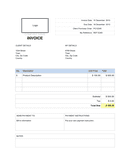 Commercial Invoice Template - download free documents for PDF, Word and ...
