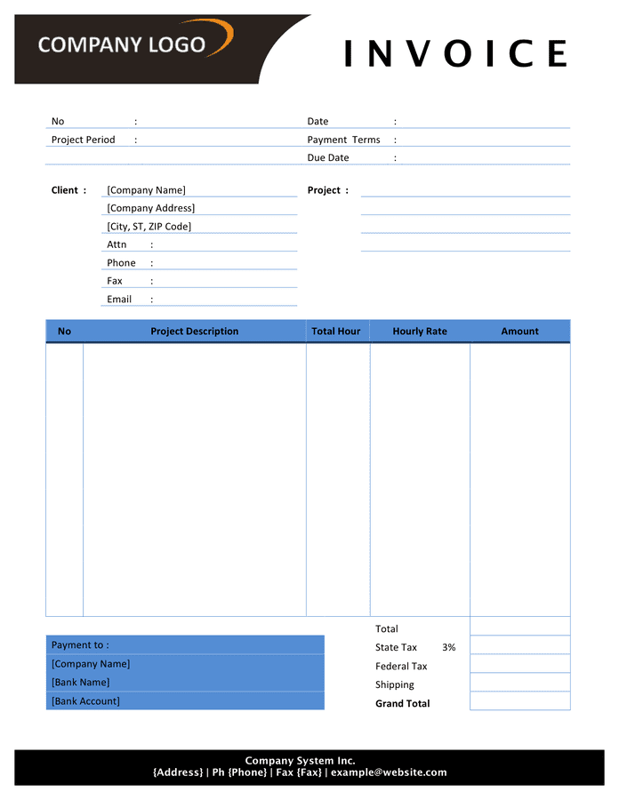 Consulting Invoice Template Download Free Documents For PDF Word And 