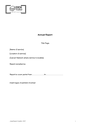 Annual report word template in Word and Pdf formats