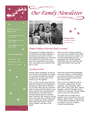 Family newsletter template in Word and Pdf formats