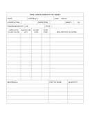 Log Sheet Template - download free documents for PDF, Word and Excel