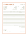 Car invoice template in Word and Pdf formats