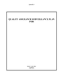 Quality assurance surveillance plan in Word and Pdf formats