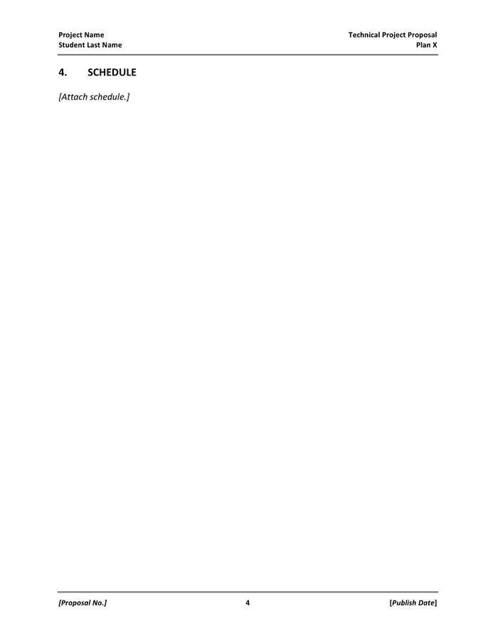 Technical proposal template in Word and Pdf formats - page 6 of 6