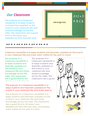 Classroom newsletter template in Word and Pdf formats
