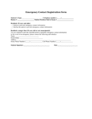 Emergency Contact Form - download free documents for PDF, Word and Excel