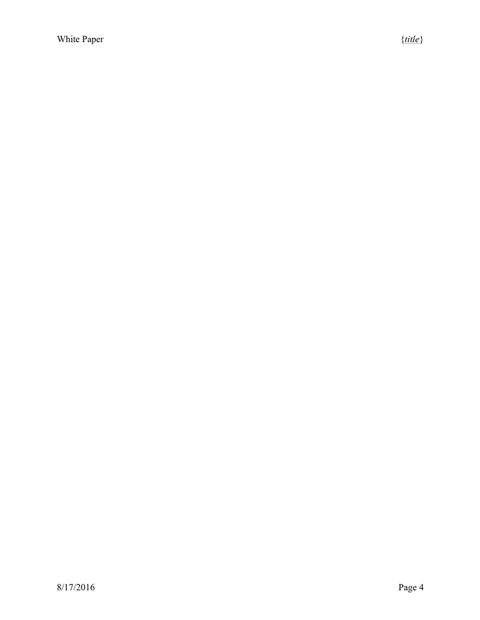 White paper template in Word and Pdf formats - page 4 of 4