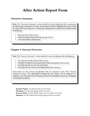 After action report form in Word and Pdf formats