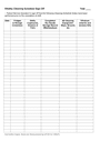 Daily cleaning schedule sign off in Word and Pdf formats