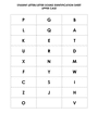 Fluency of letter identification scoring sheet in Word and Pdf formats