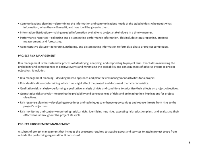 Project audit checklist template in Word and Pdf formats - page 5 of 6 Project audit checklist template in Word and Pdf formats - page 5 of 6