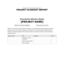 Project closeout report template in Word and Pdf formats