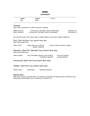 Acting resume template in Word and Pdf formats