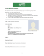 Faculty biography template in Word and Pdf formats - page 2 of 2