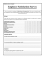 Employee satisfaction survey template in Word and Pdf formats