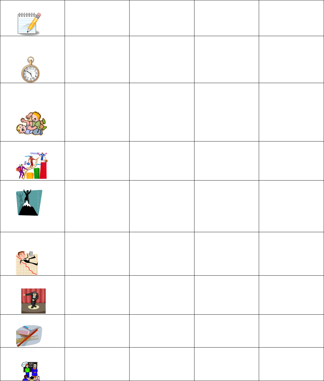 Plot chart rubric in Word and Pdf formats