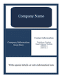 Company information template in Word and Pdf formats